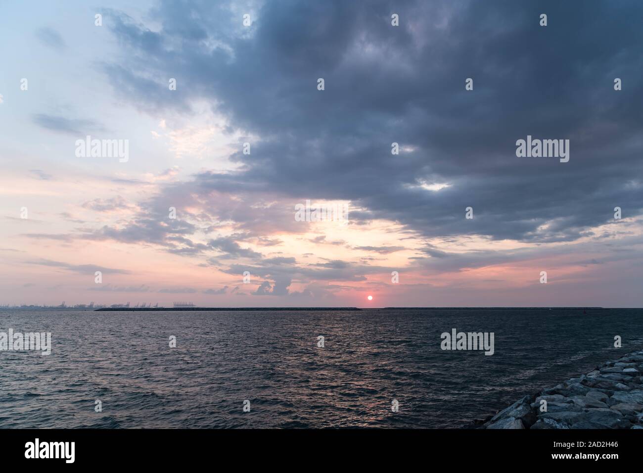 Dramatic Sunrise and Sunset in cloudy sky, Nature cloudy background ...