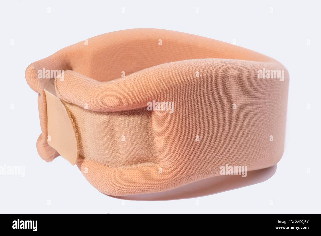 isolated on white background collar for neck injury. A splint for ...