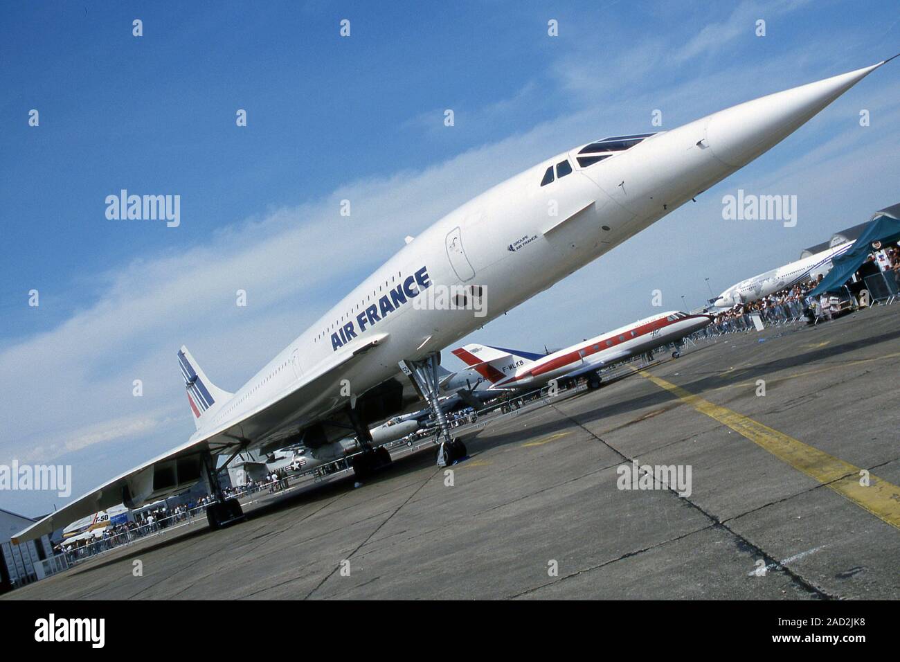Concorde at an air show. Concorde was a supersonic passenger jet ...