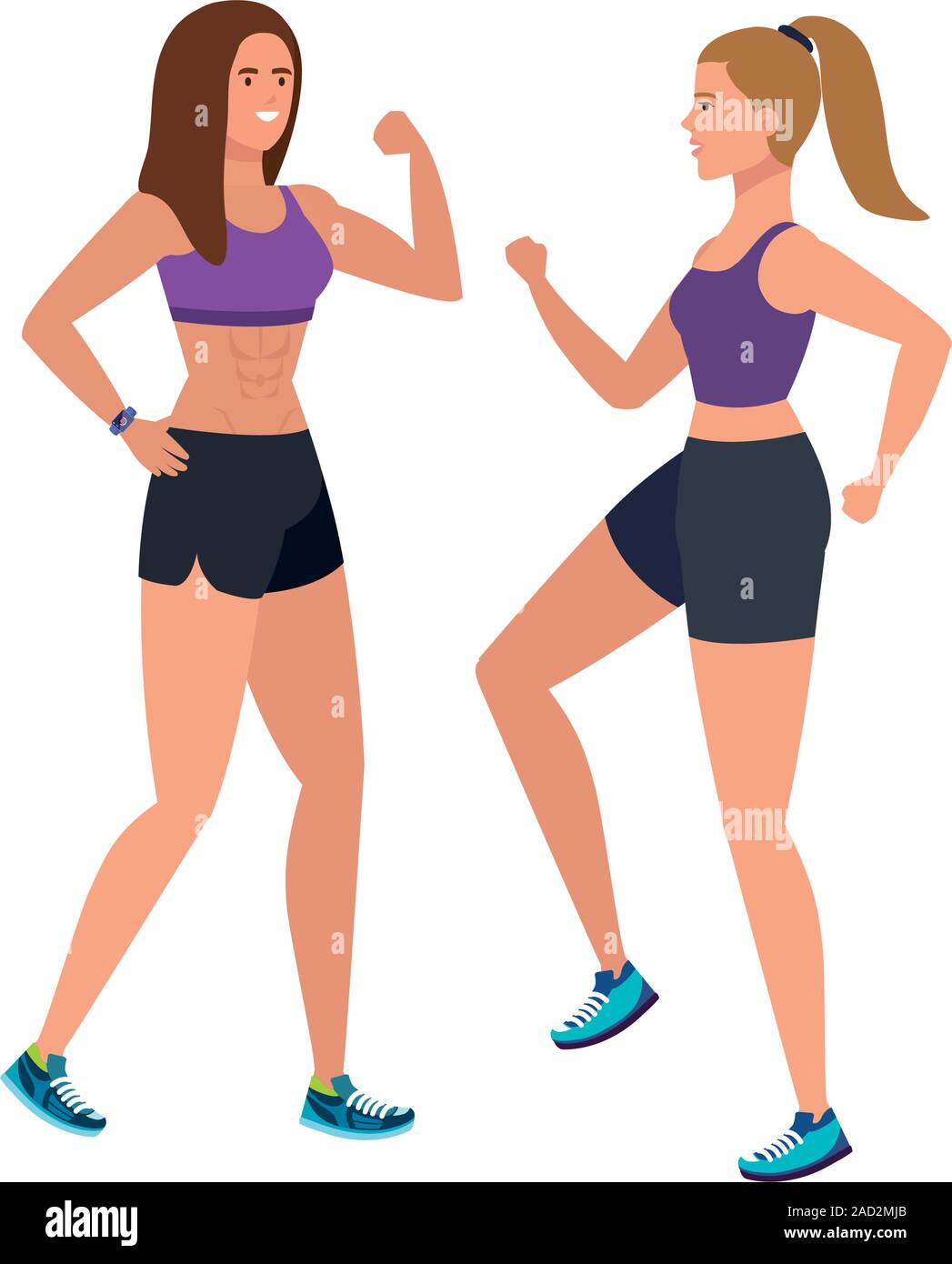 young women athlete avatar character Stock Vector Image & Art - Alamy