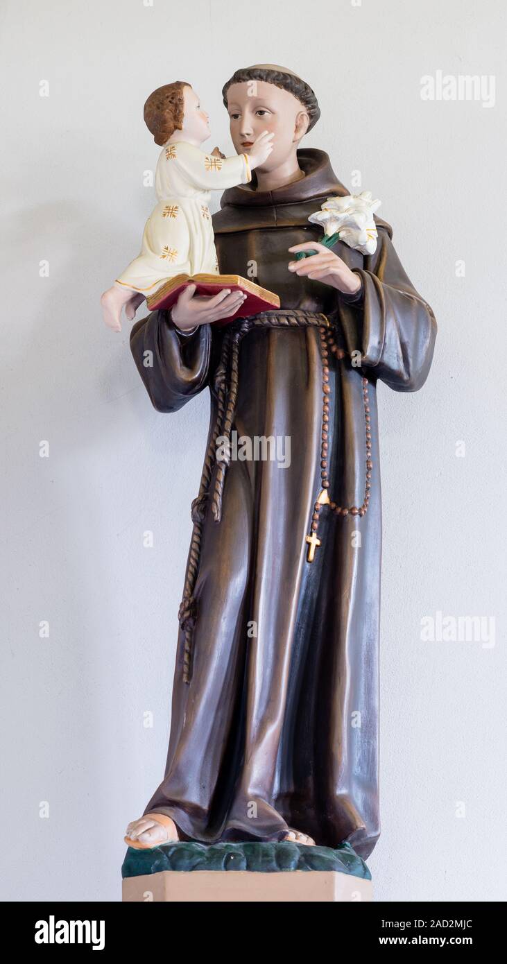 Saint Anthony of Padua Stock Photo - Alamy