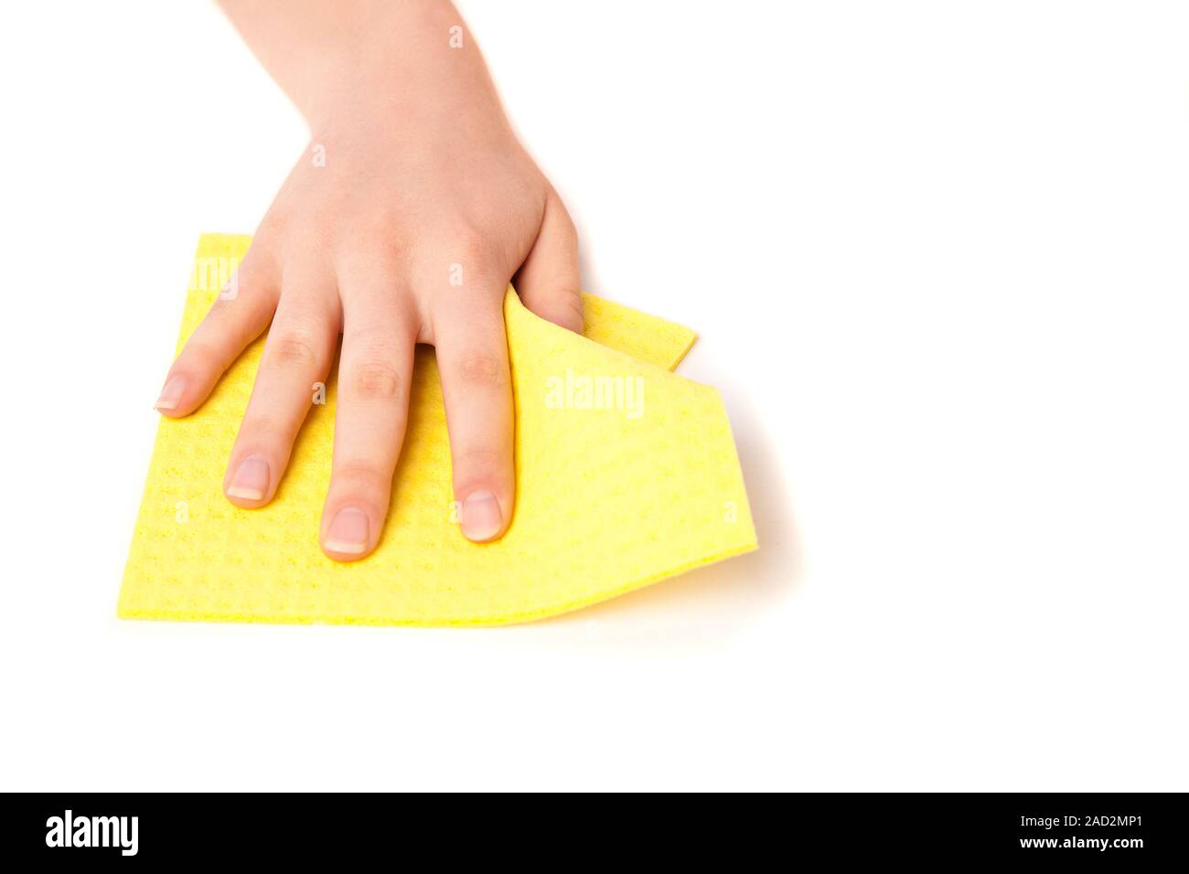 Female hand removes dust from surface Stock Photo - Alamy