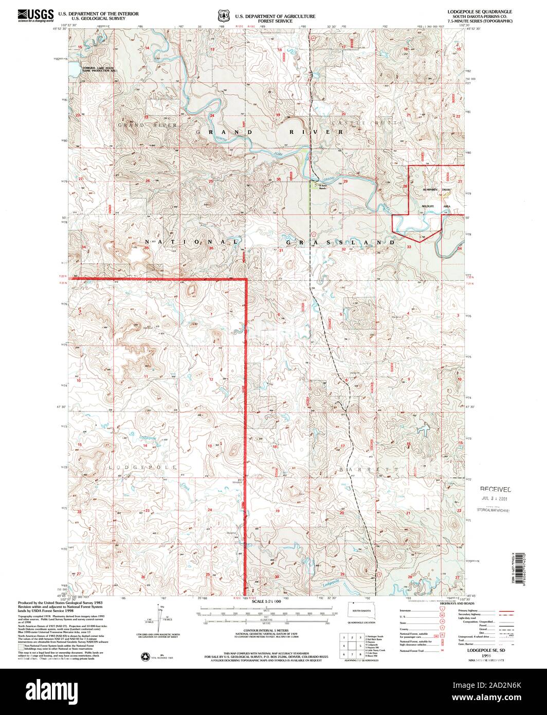 Map of lodgepole hi-res stock photography and images - Alamy