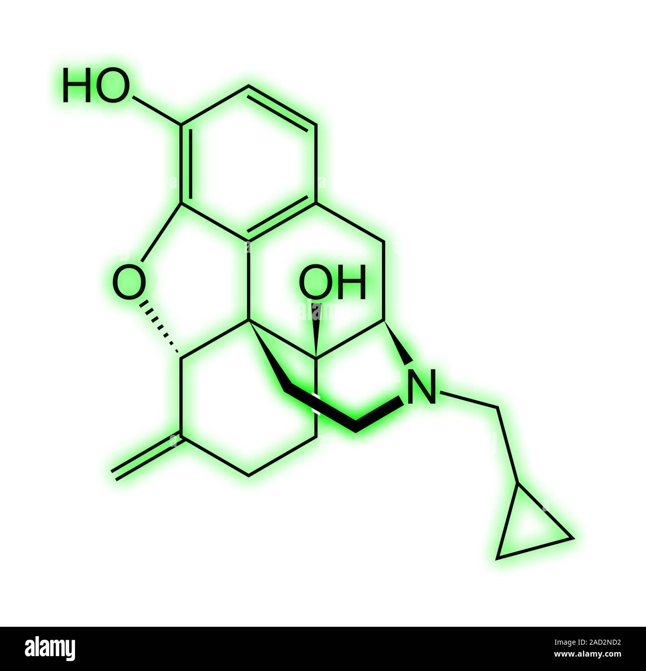 Nalmefene, chemical formulae. Nalmefene (trade name Selincro ...