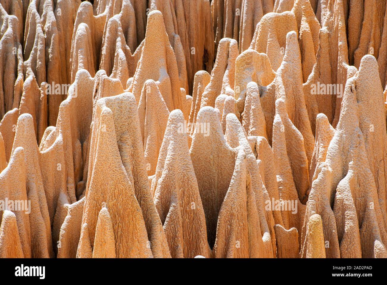 Red karst limestone pinnacles. Karst landscapes are shaped by the ...