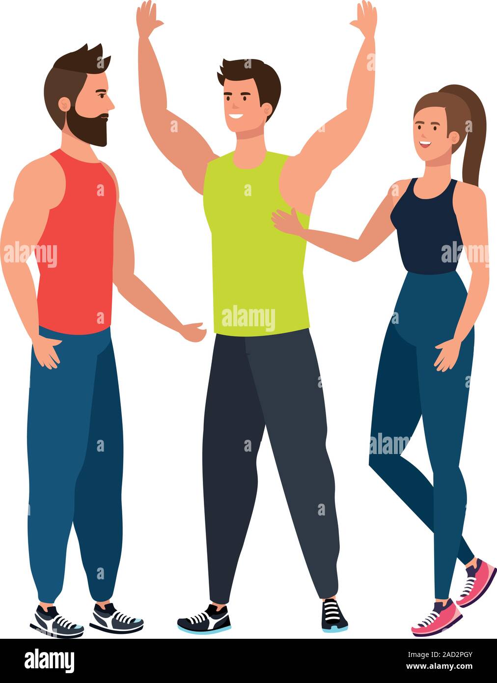 young people athlete avatar character Stock Vector Image & Art - Alamy