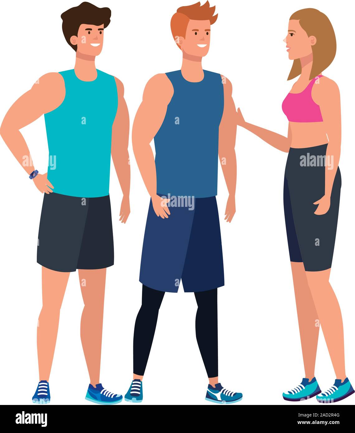 young people athlete avatar character Stock Vector Image & Art - Alamy