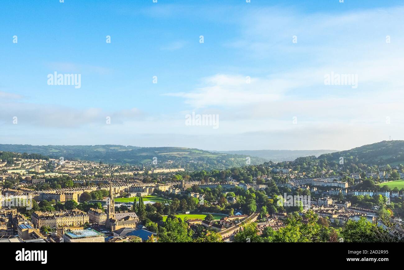 HDR Aerial view of Bath Stock Photo - Alamy