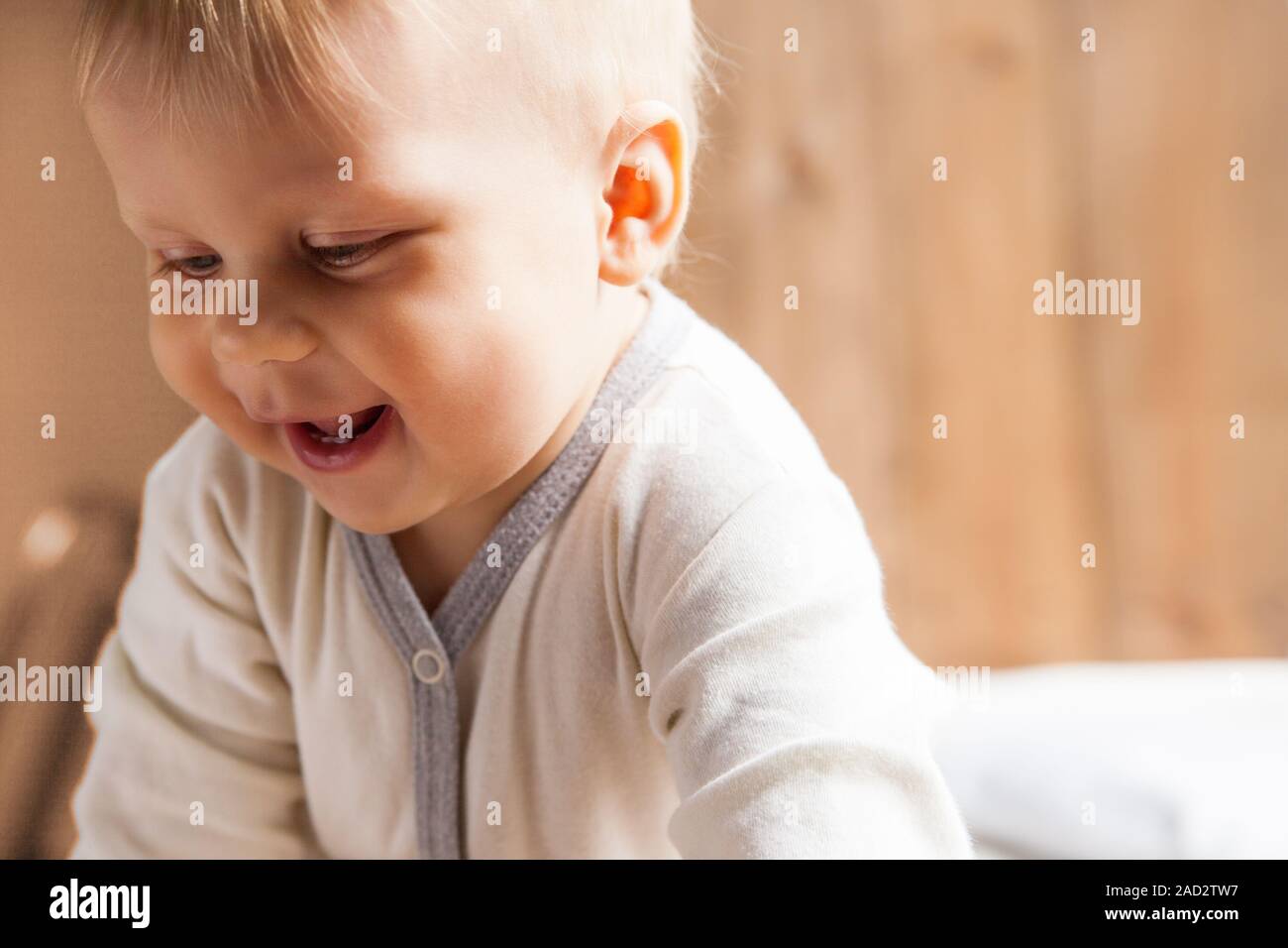 Small kid smiling Stock Photo - Alamy