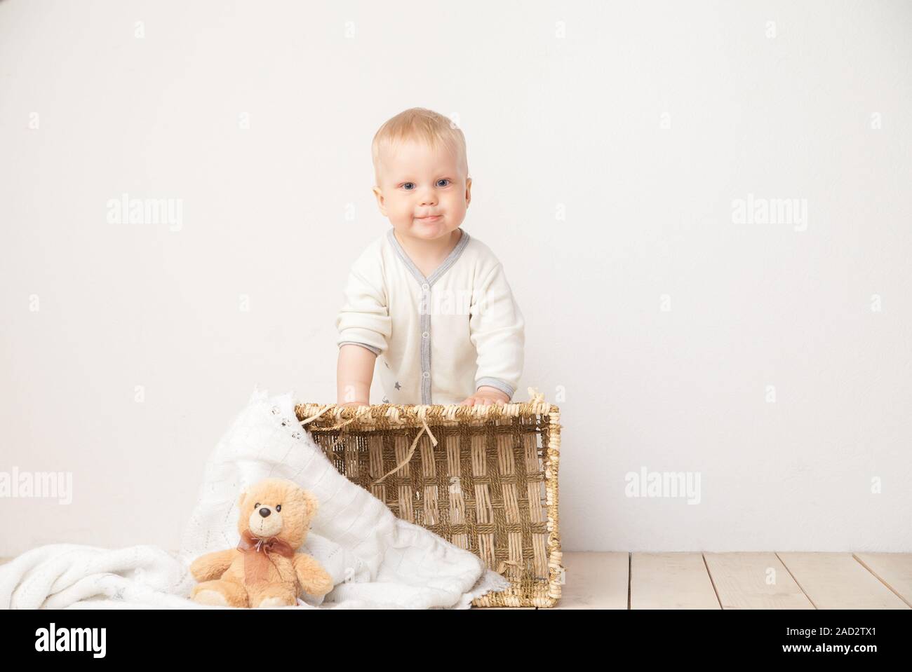 Toddler smiling at camera Stock Photo - Alamy