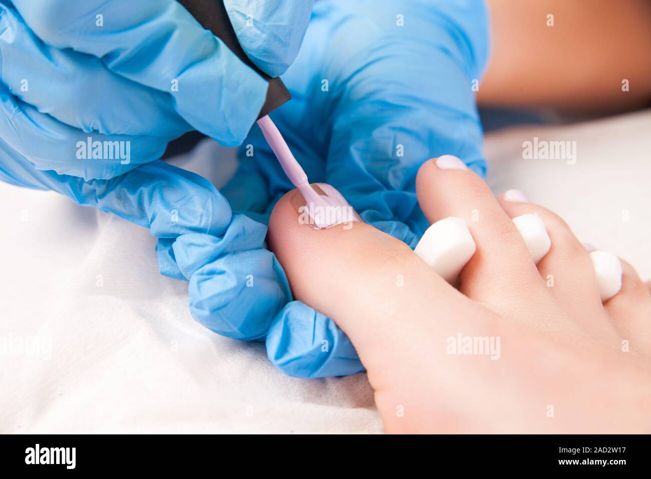 Barefoot client pedicure procedure hi-res stock photography and images ...
