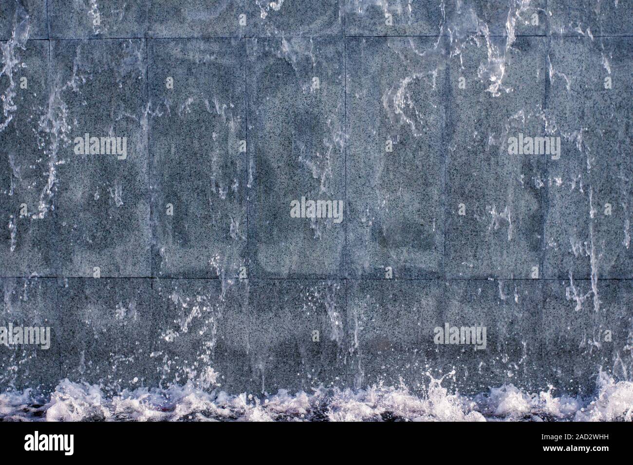 running water on stone background texture. Abstraction waterfall ...