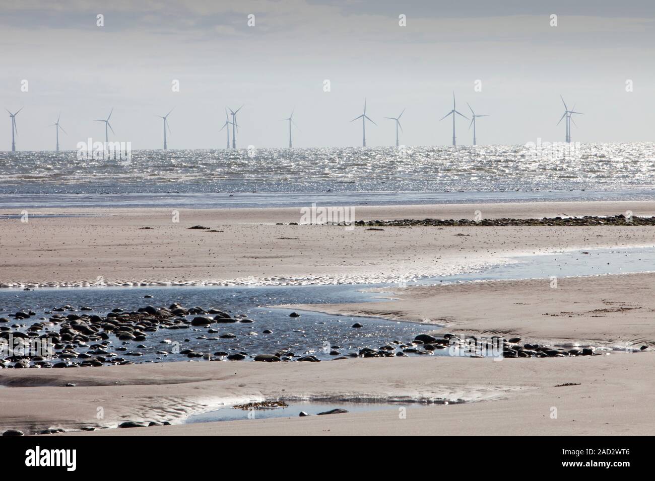 Barrow offshore wind farm, a 30 turbine, 90 MW offshore wind farm ...