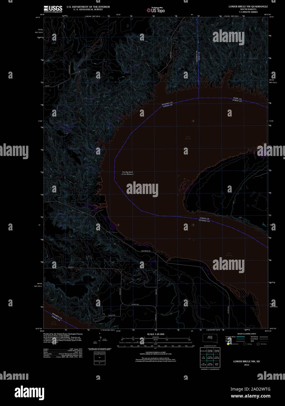 Map of brule hi-res stock photography and images - Alamy