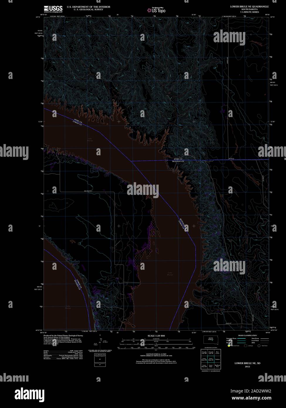 Map of brule hi-res stock photography and images - Alamy