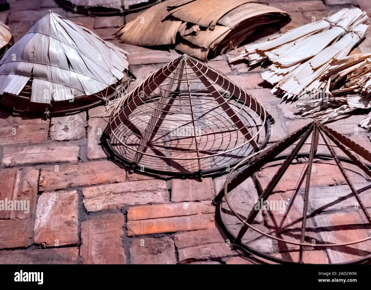 Conical hat making display in Vietnam Museum of Ethnology, Hanoi ...
