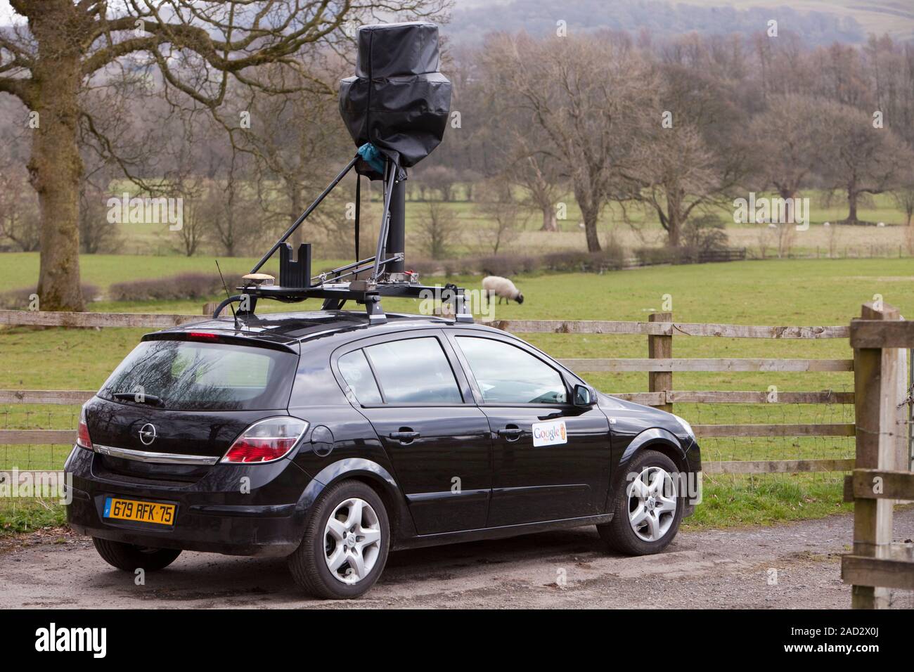 The Google street map car which is taking photographs of every street ...