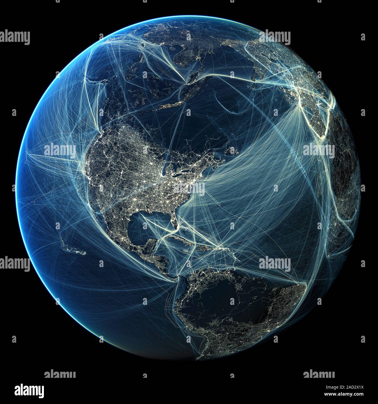 Human global presence. Montage global map showing worldwide ...