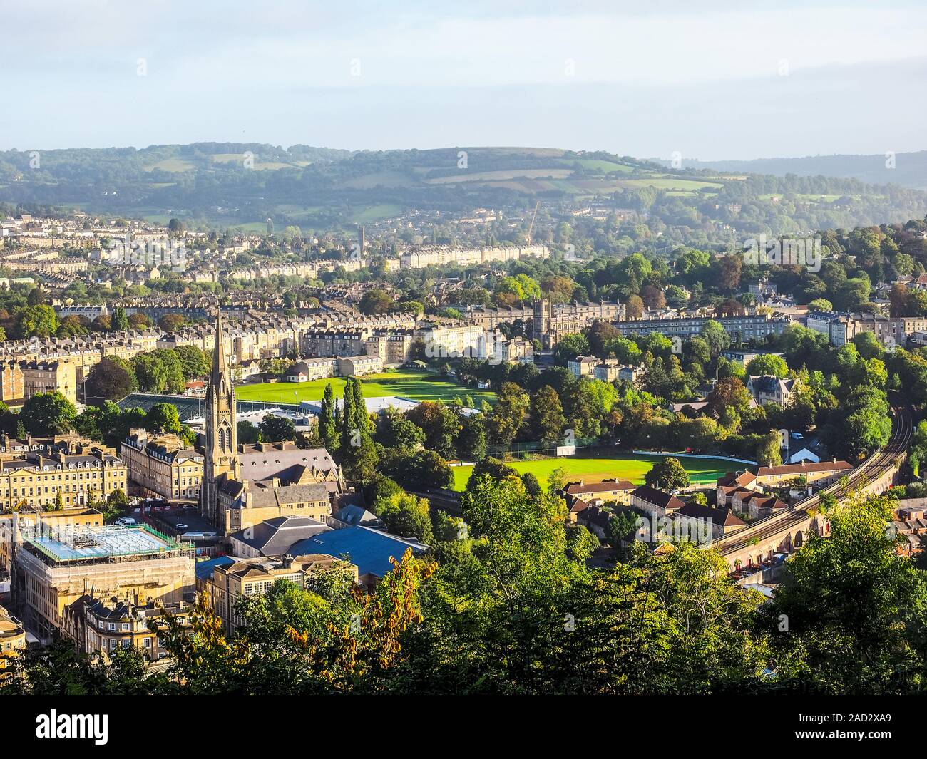 HDR Aerial view of Bath Stock Photo - Alamy