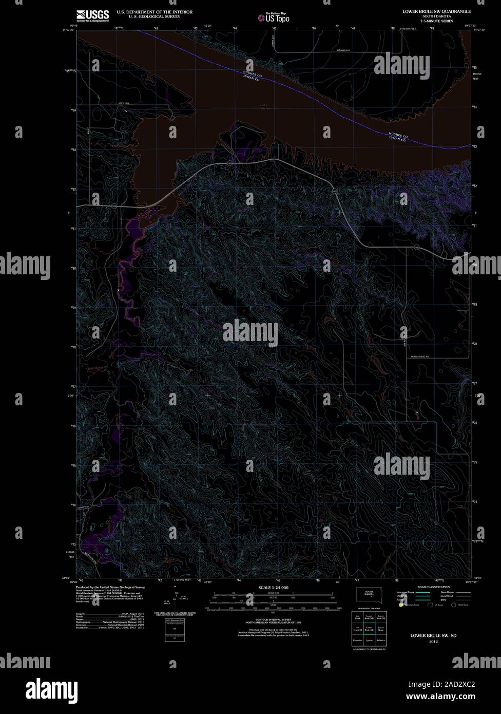Map of brule hi-res stock photography and images - Alamy