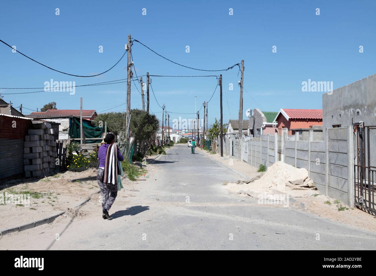 Township. Street scene in Khayelitsha Township, Cape Town, Western Cape ...