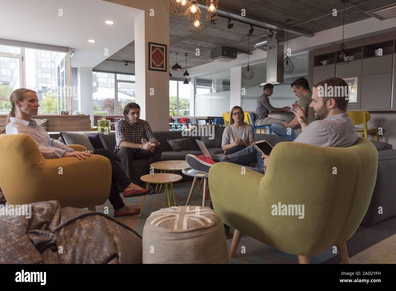 team meeting and brainstorming Stock Photo - Alamy