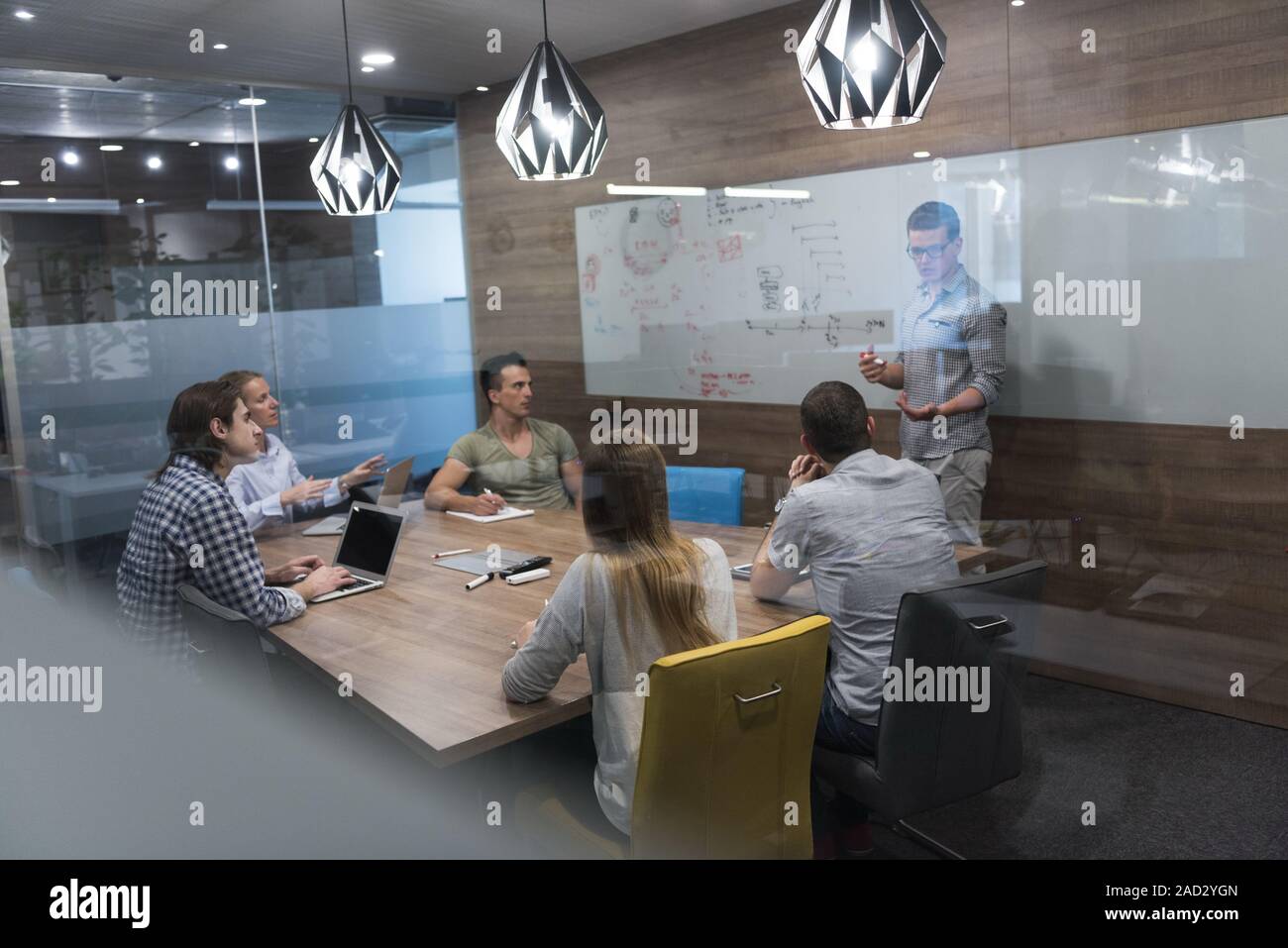 Startup business team on meeting hi-res stock photography and images ...
