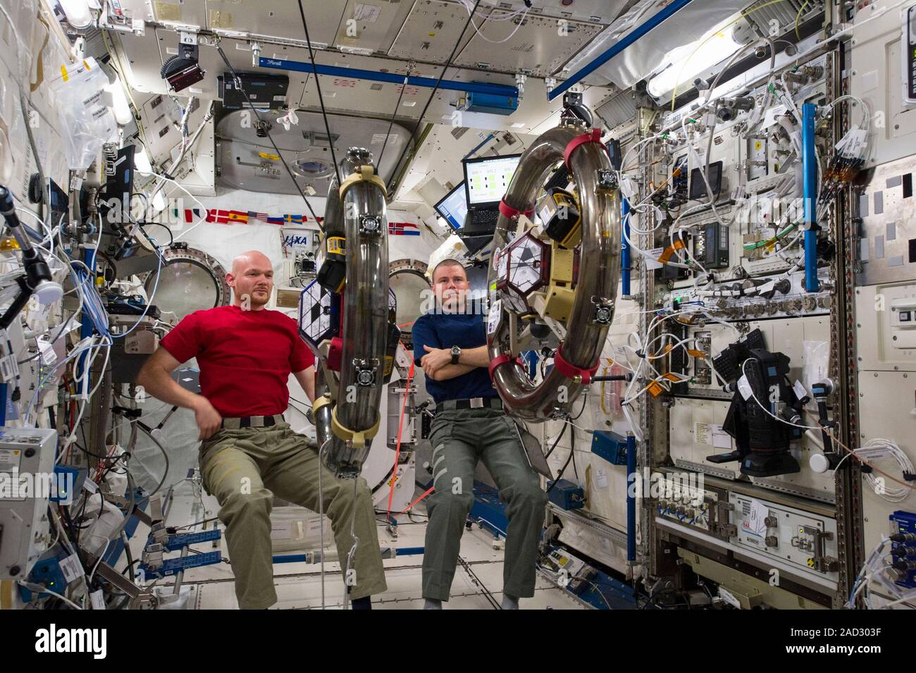 Mini-satellites testing onboard the ISS. Astronaut photograph of ...