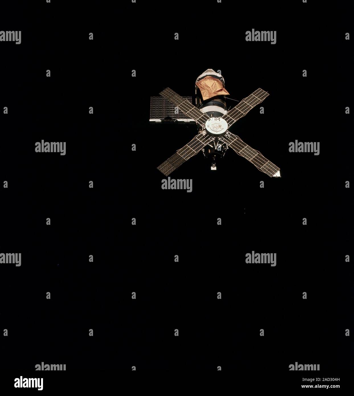 Skylab 1 space station in orbit. Skylab was the first space station ...