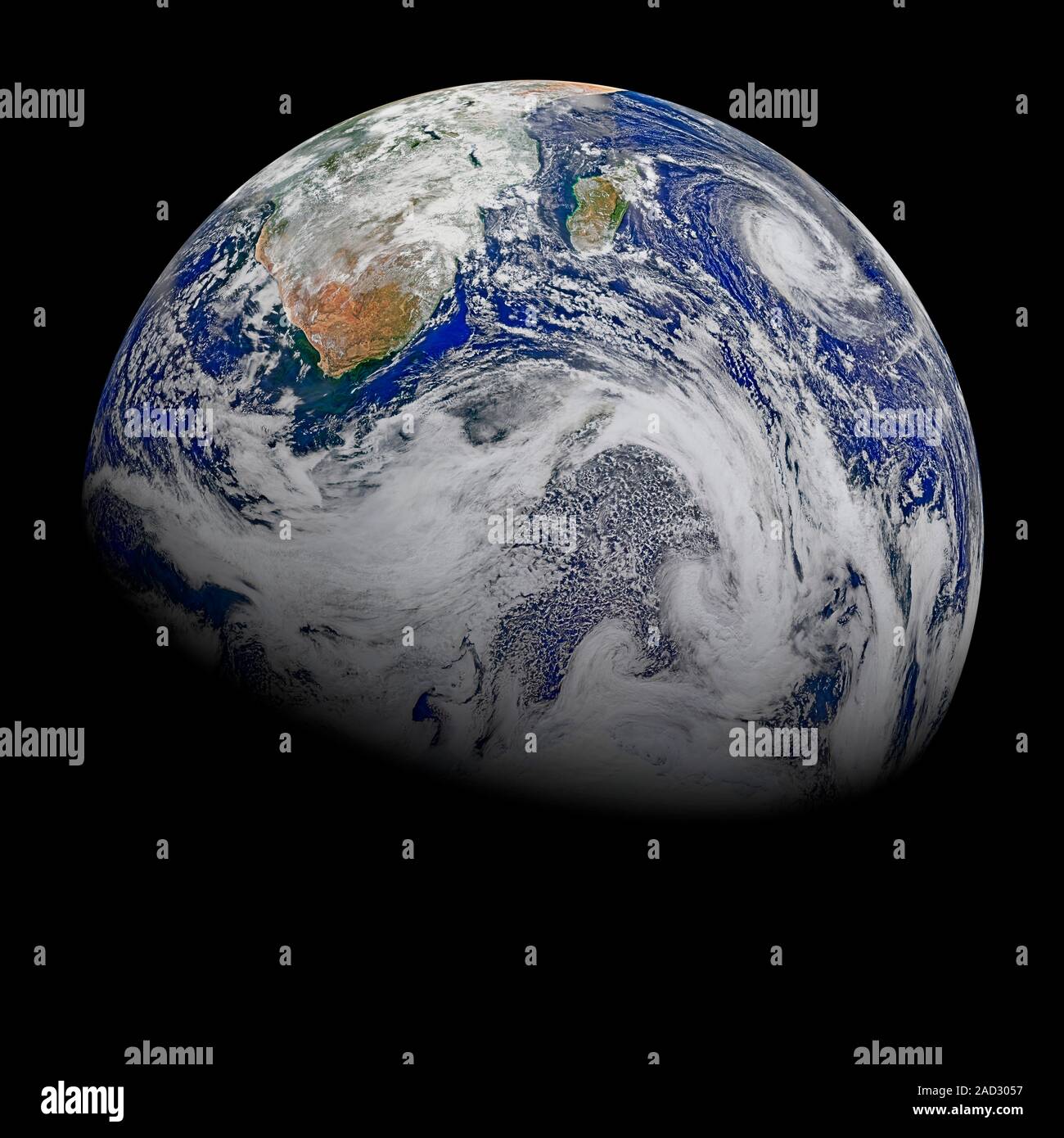 Earth from space. Natural-colour composite satellite image of the Earth ...