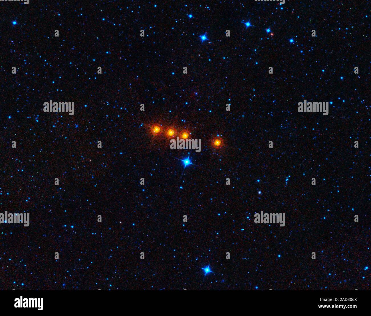 Euphrosyne asteroid. Time-lapse infrared satellite image of the ...