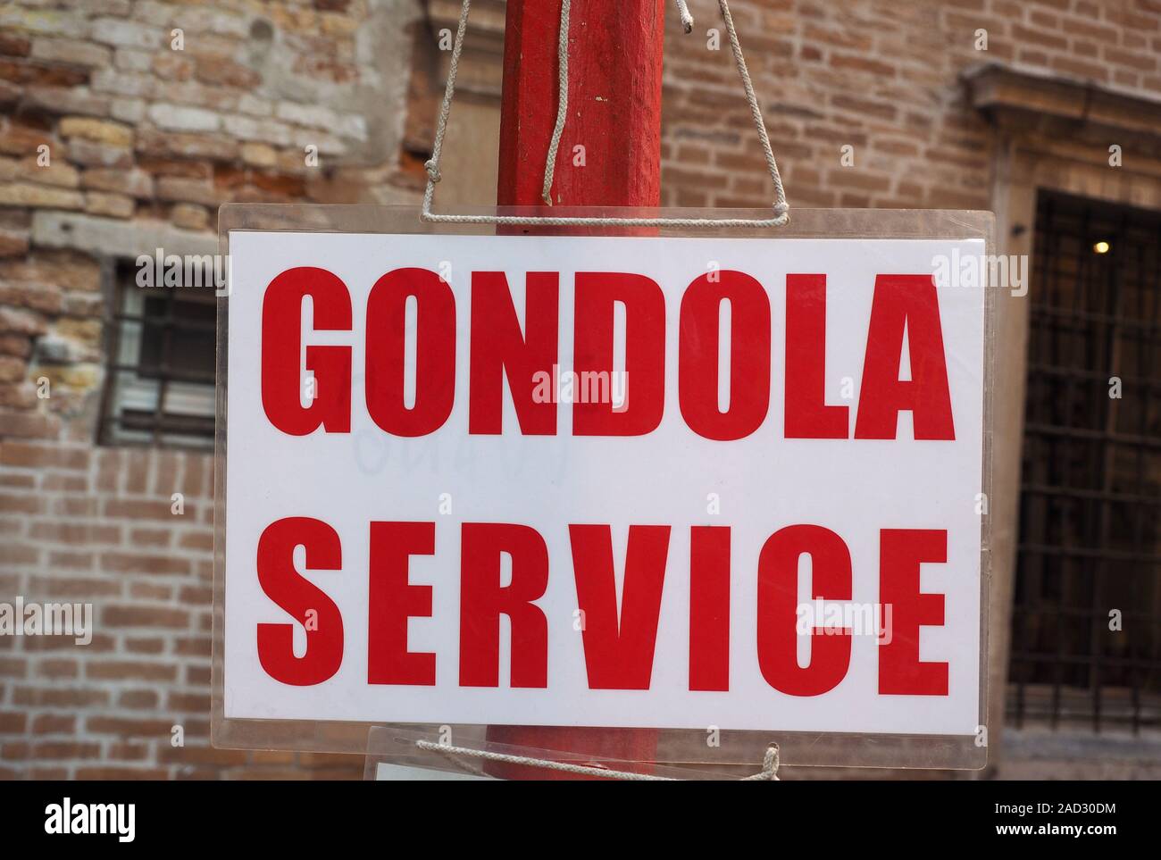 Gondola service sign hi-res stock photography and images - Alamy