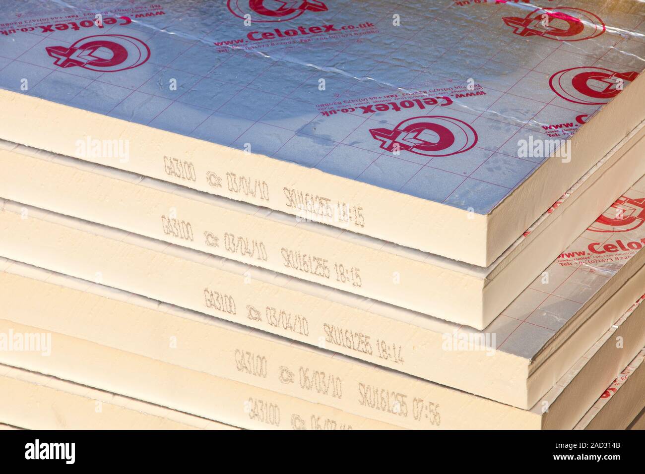 Thermal insulation boards used by the construction industry to make ...