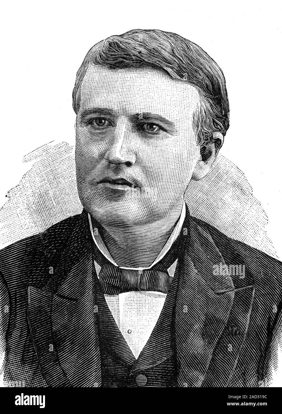 Thomas Edison (1847-1931). 1898 illustration of the US inventor and ...