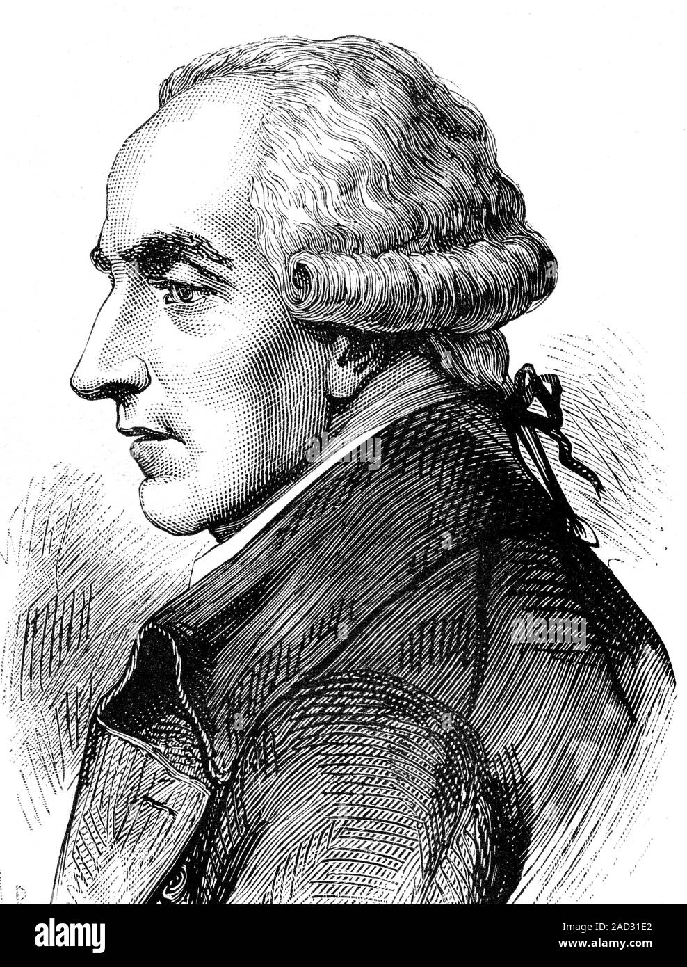 Pierre Laplace (1749-1827). 1882 illustration of the French ...