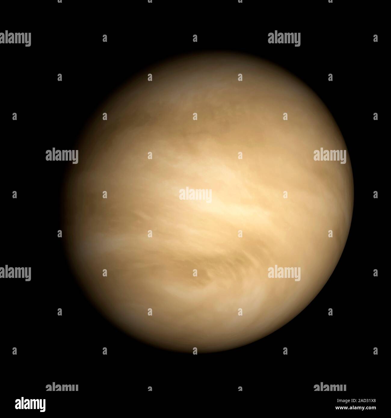 Venus, illustration. Venus, the second planet from the Sun, is a rocky ...