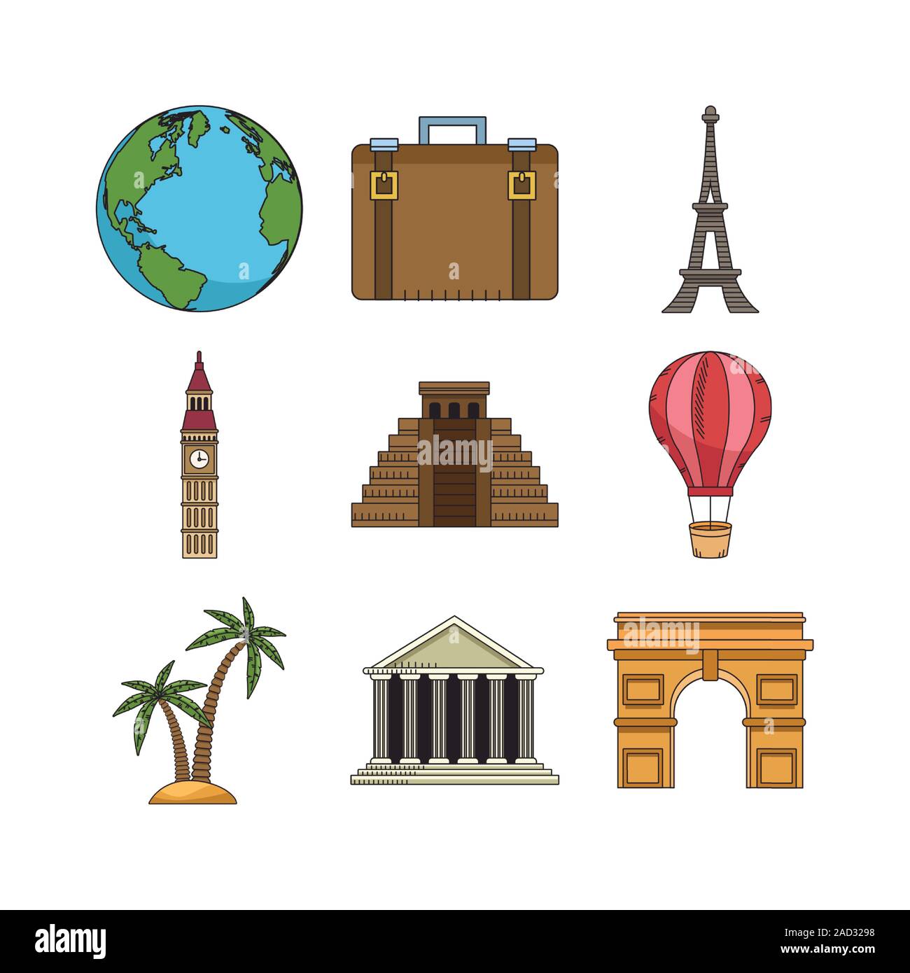 Visiting monuments Cut Out Stock Images & Pictures - Alamy