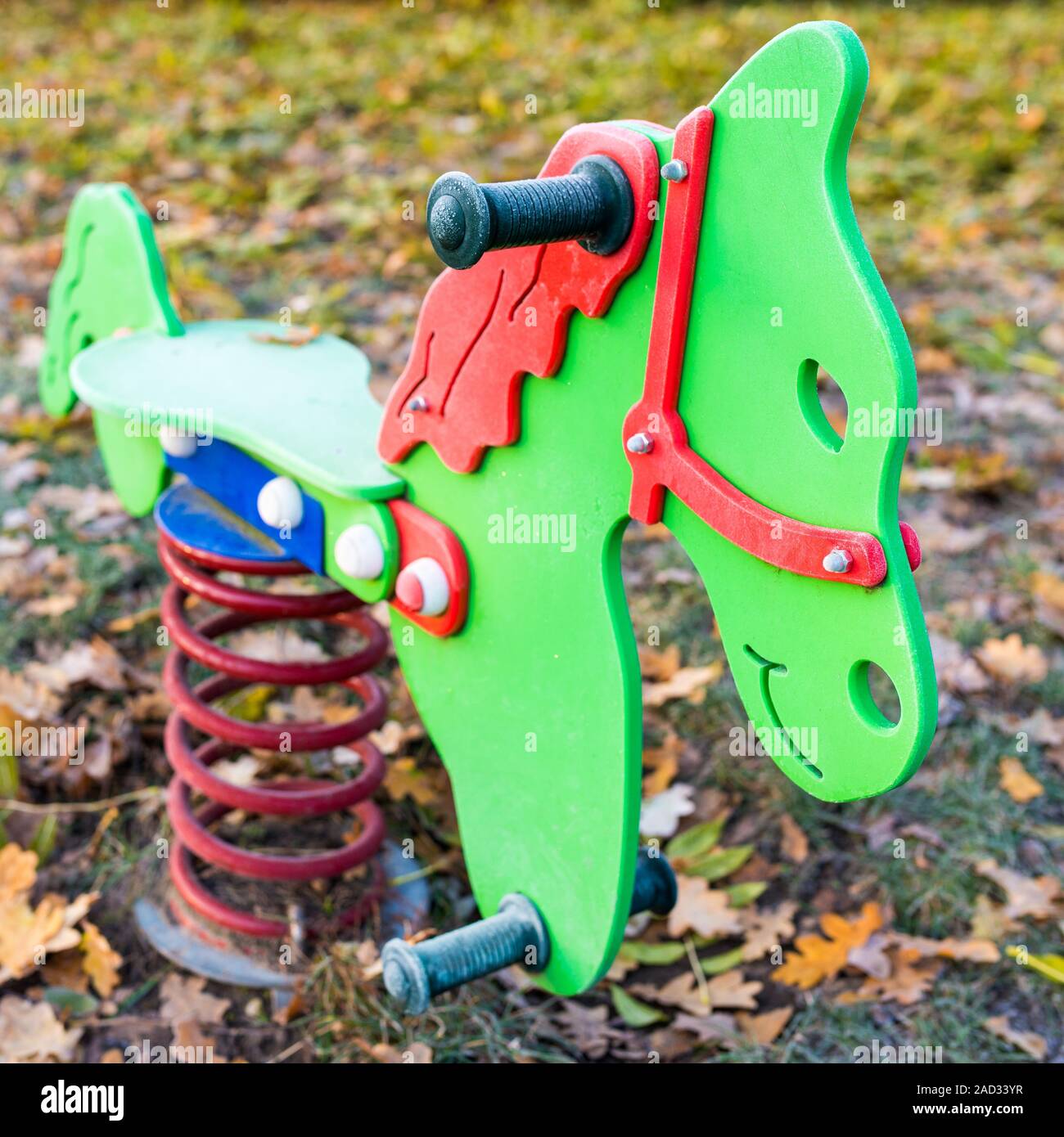 Swinging rocking horse hi-res stock photography and images - Alamy