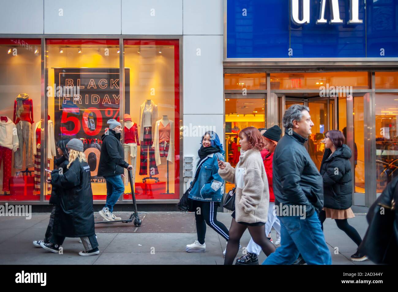 Shoppers outside gap store in hi-res stock photography and images - Alamy