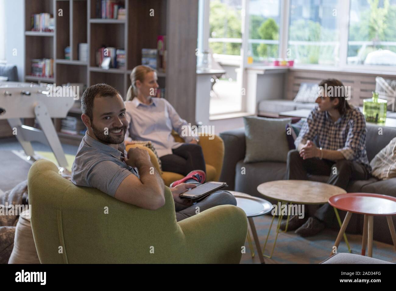 Business man at modern office Stock Photo - Alamy