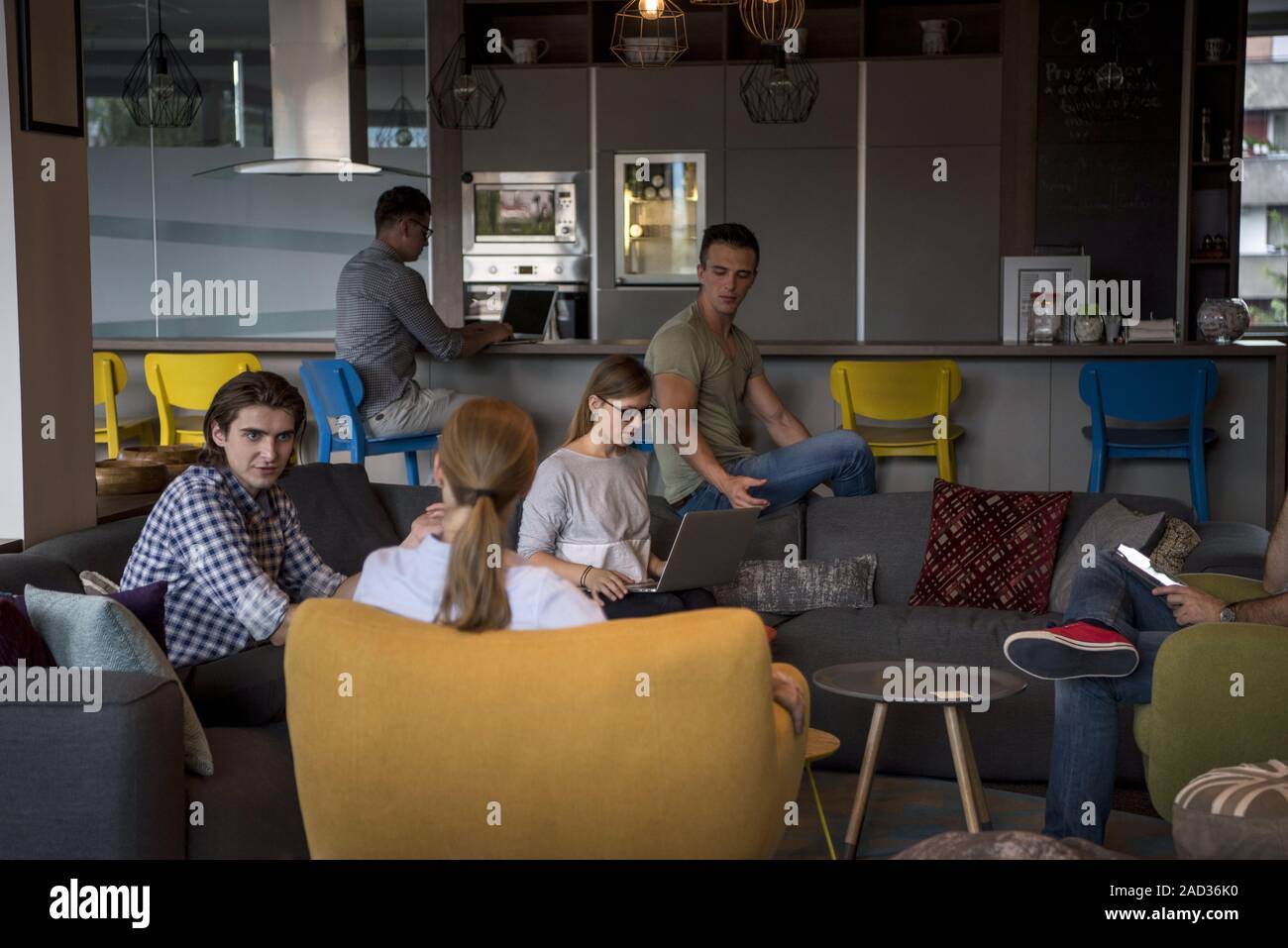 team meeting and brainstorming Stock Photo - Alamy