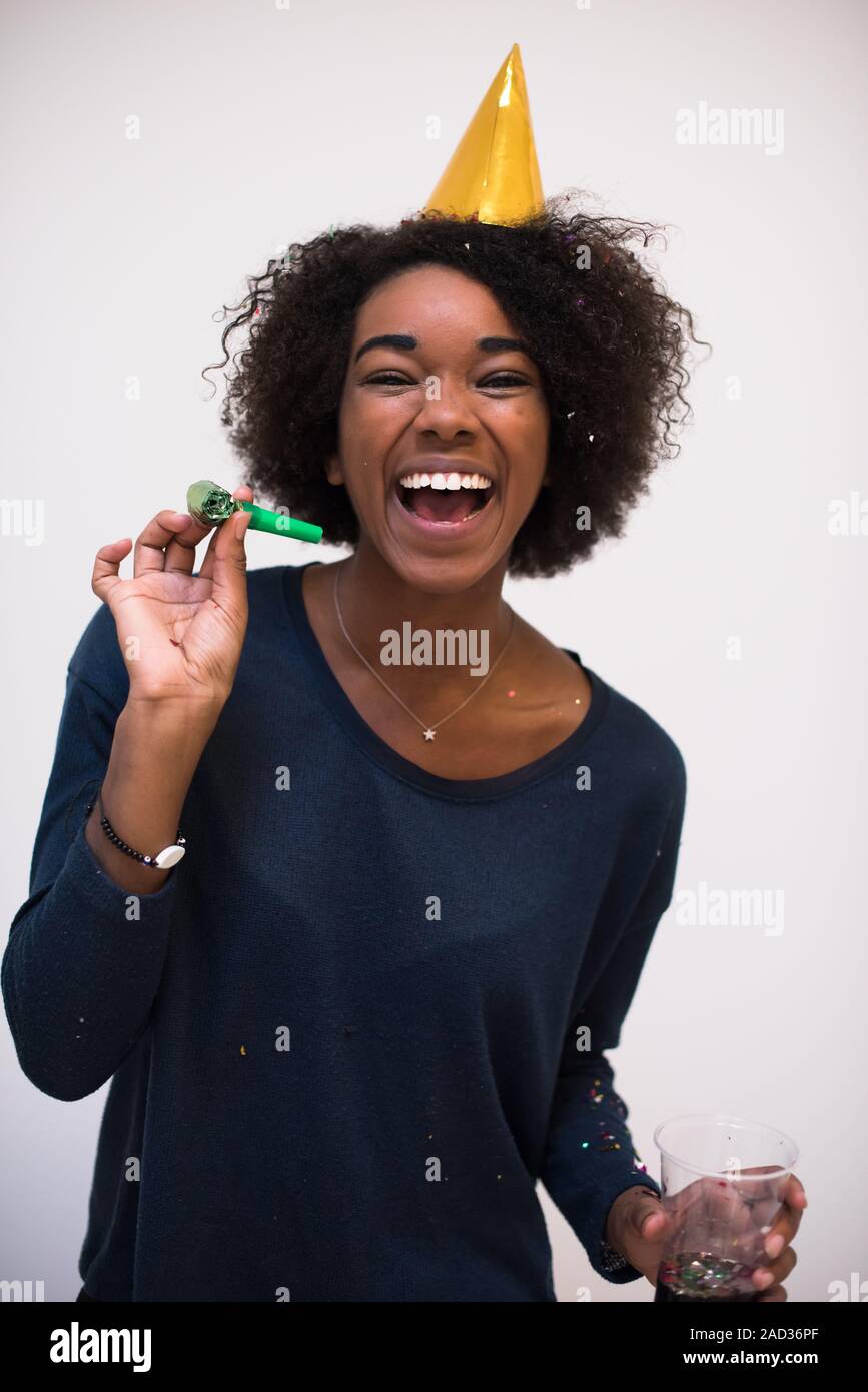 happy young woman celebrating Stock Photo - Alamy