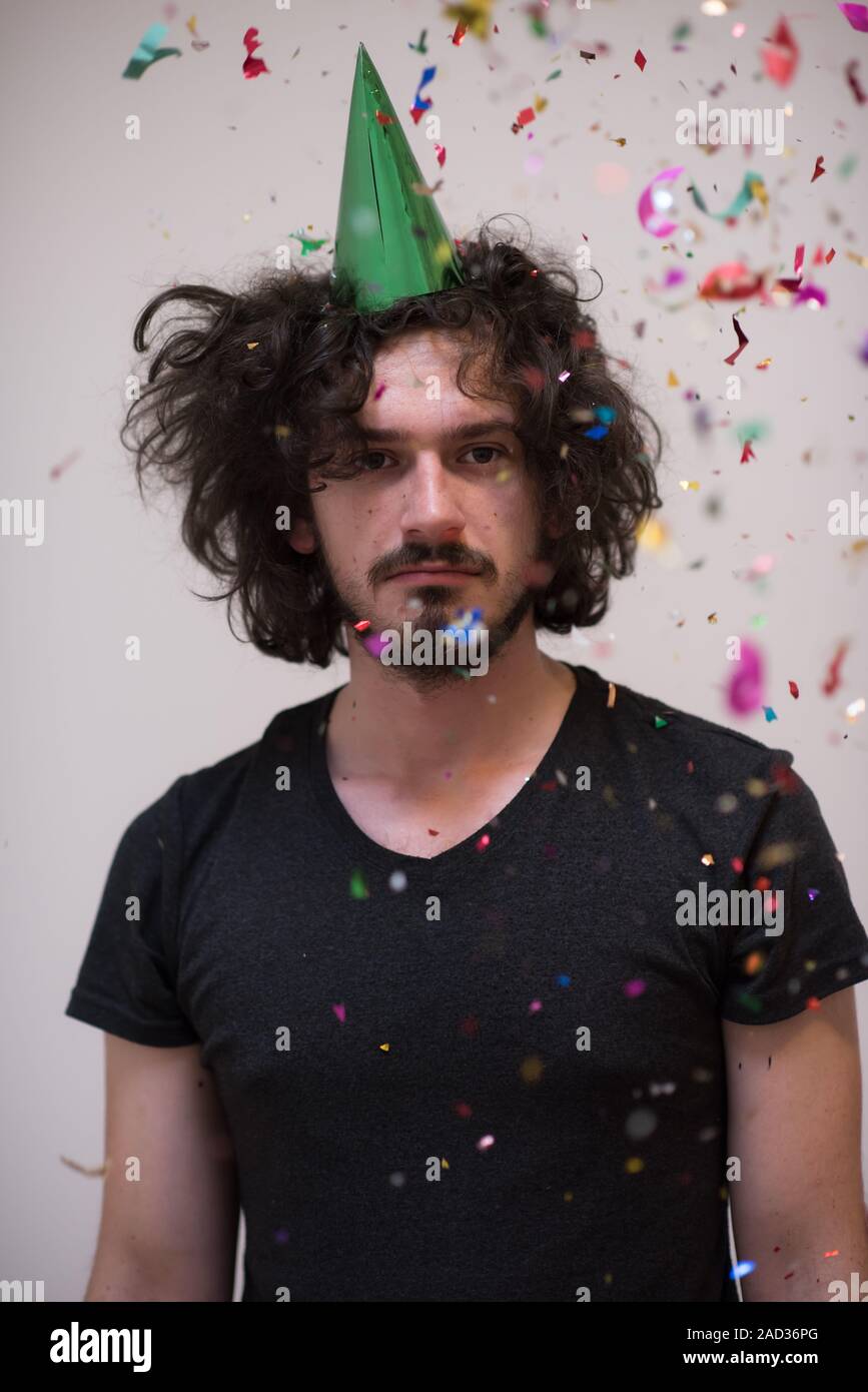 confetti man on party Stock Photo - Alamy