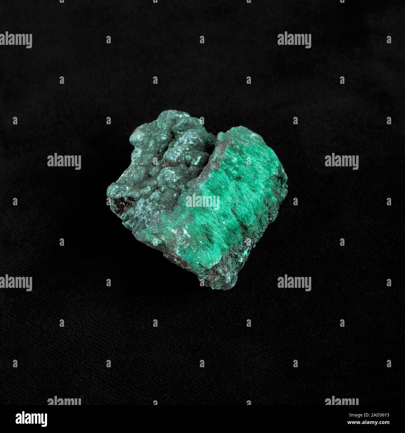 Sample of malachite. Malachite is a copper carbonate hydroxide mineral ...