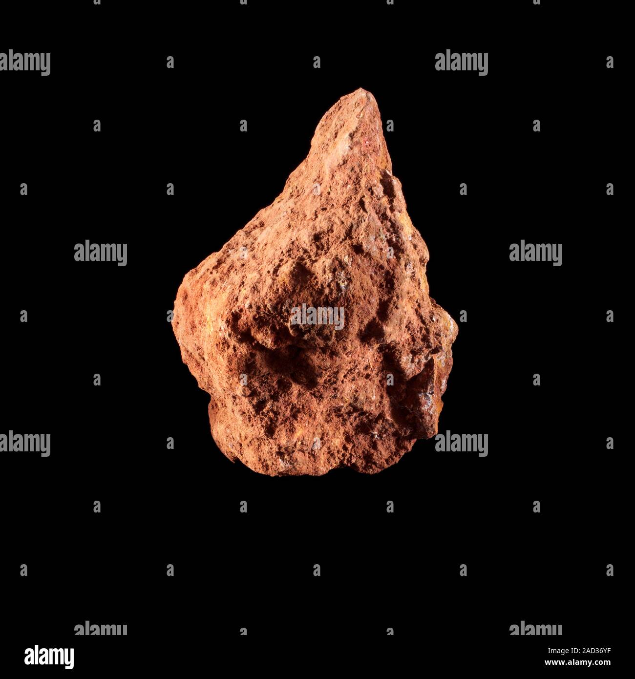 A sample of bauxite, the principal ore of aluminium. Bauxite is a mix ...