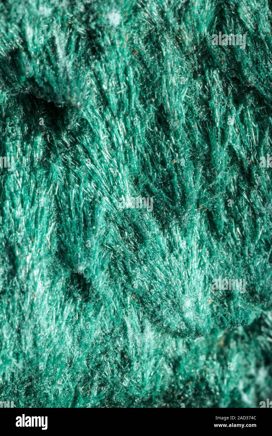 Sample of malachite. Malachite is a copper carbonate hydroxide mineral ...