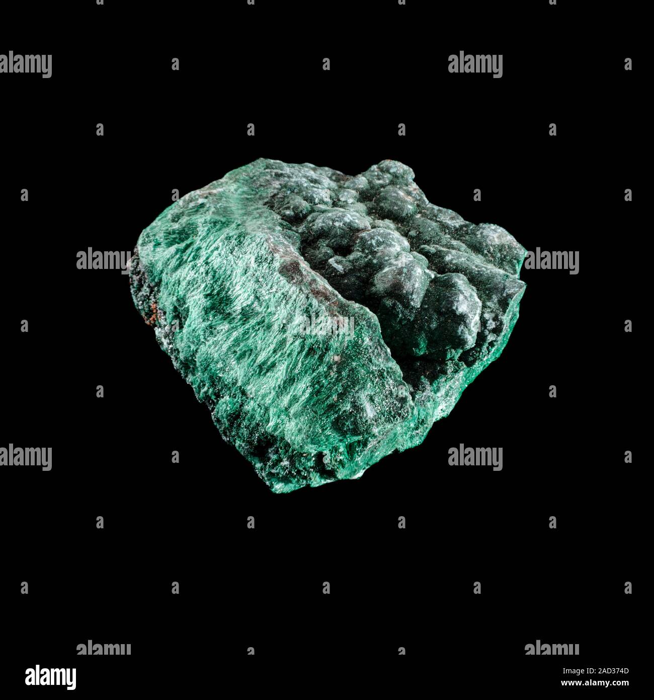 Sample of malachite. Malachite is a copper carbonate hydroxide mineral ...