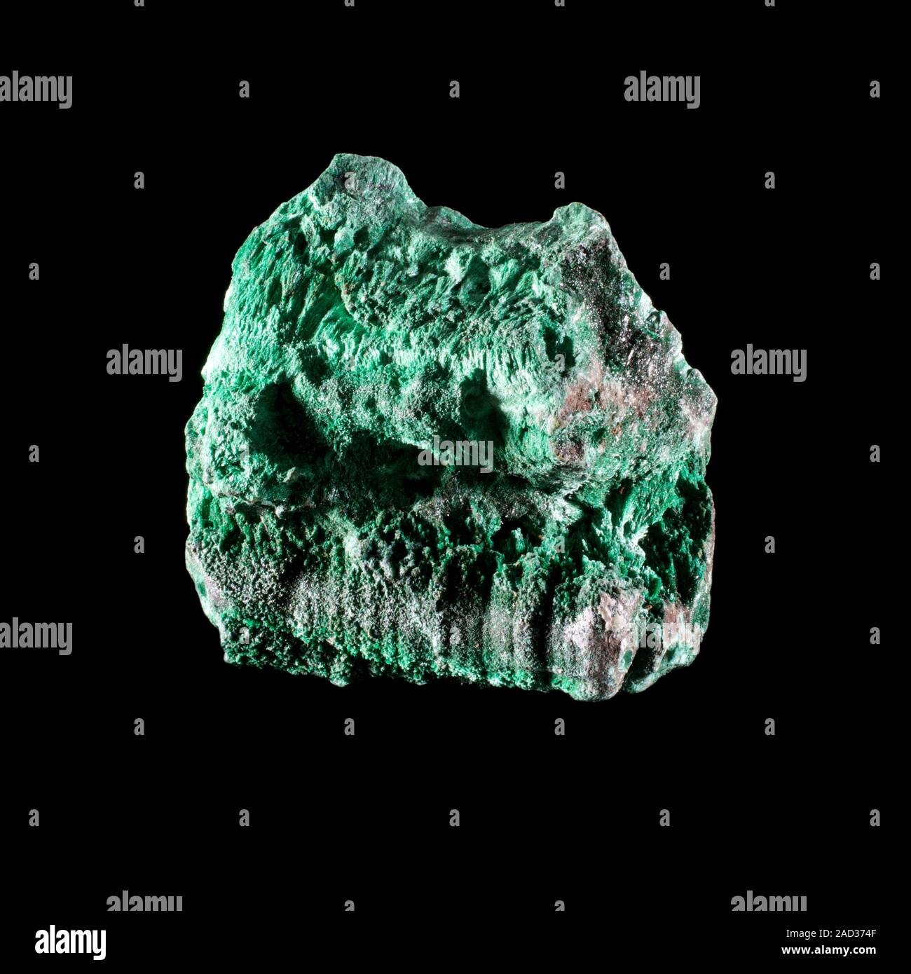 Sample of malachite. Malachite is a copper carbonate hydroxide mineral ...
