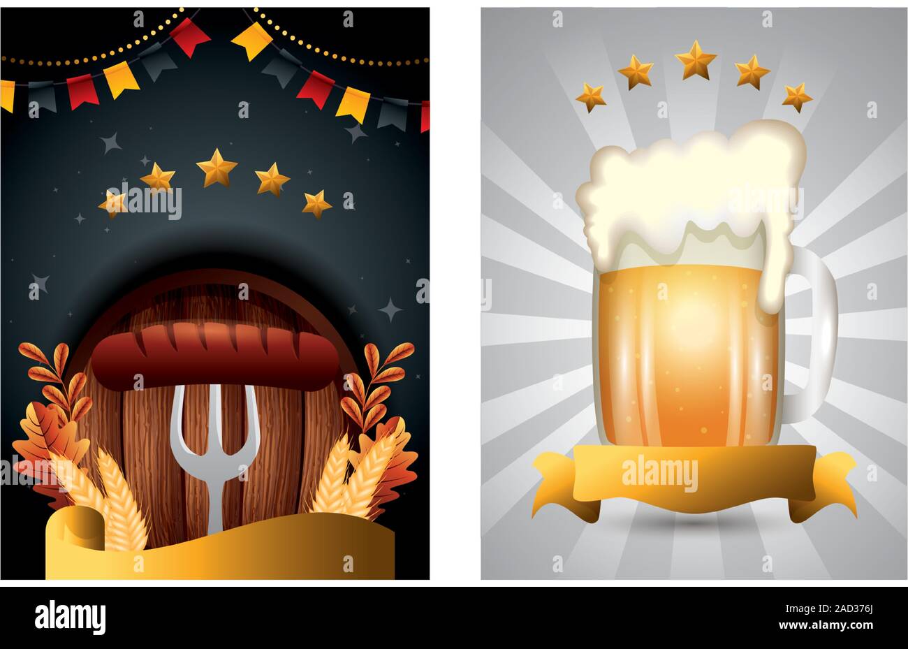 Germany oktoberfest beer vector design Stock Vector Image & Art - Alamy