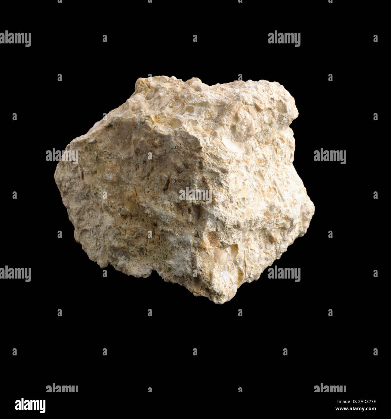 Sample of limestone. Limestone is a form of sedimentary calcium ...